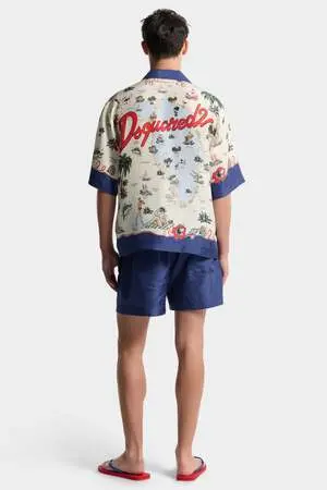 Dsquared2 Aloha Souvenir Pull Up Shorts
