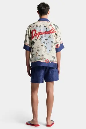 Dsquared2 Aloha Souvenir Pull-up Shorts