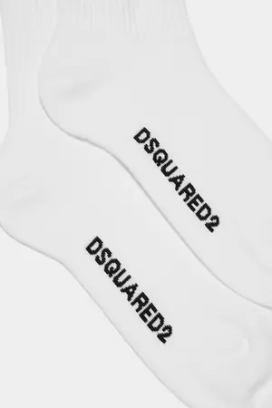 Dsquared2 Ribbed Logo Knee High Socks