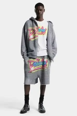 Dsquared2 Rebel Tags Big Fit Shorts