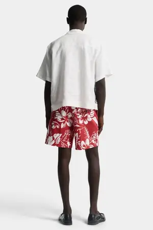 Dsquared2 Dancing Flowers Printed Shorts - Black