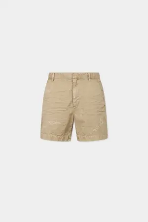 Dsquared2 Garment Dyed Distressed Shorts - Black