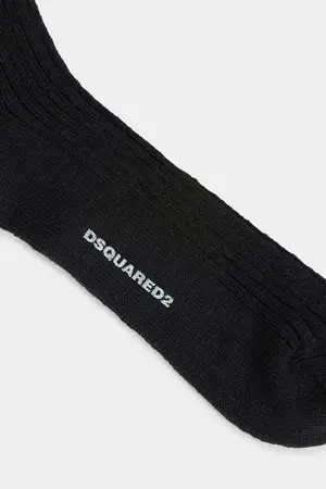 Dsquared2 Military Chic Mid-crew Socks - Black