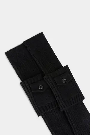Dsquared2 Military Chic Mid-crew Socks - Black