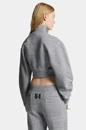 Dsquared2 Gym Dean Zipped Cropped Crewneck