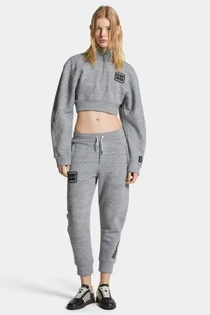 Dsquared2 Gym Dean Zipped Cropped Crewneck