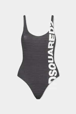 Dsquared2 Logo One-piece Swimsuit - Black