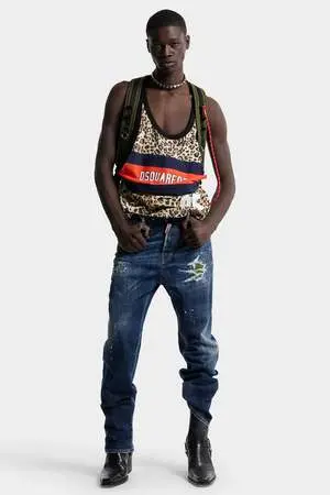 Dsquared2 Wild Rebel" Tank Top With Backpack Straps