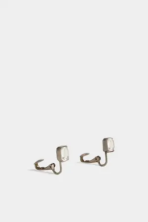 Dsquared2 Baguette Rhinestone Clip-on Earrings