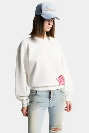 Dsquared2 Hibiscus Just Right Fit Crewneck