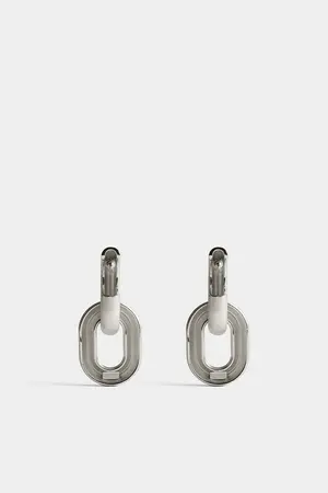Dsquared2 Chain Link Earrings - Silver