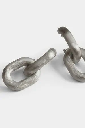 Dsquared2 Chain Link Earrings - Silver