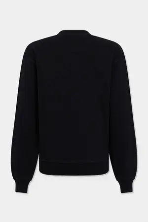 Dsquared2 Metal Upside Down Logo Crewneck Sweatshirt - Black