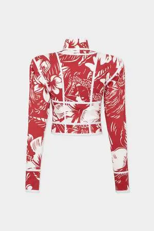 Dsquared2 Dancing Flowers Zip-up Jacket