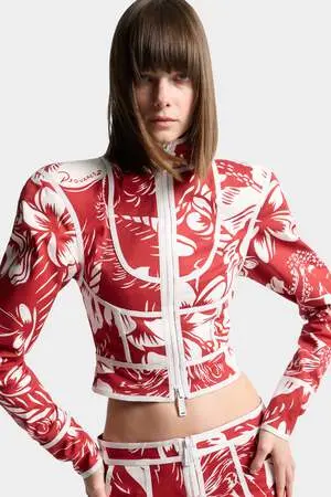 Dsquared2 Dancing Flowers Zip-up Jacket