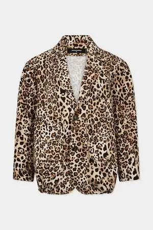 Dsquared2 Wild2 Print Stretch Cotton Field Jacket