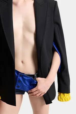 Dsquared2 Single-breasted Blazer With Contrast Cuffs