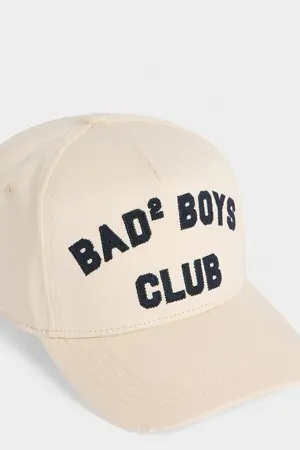 Dsquared2 College Baseball Cap With Slogan Patch - Beige