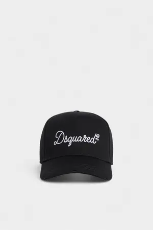 Dsquared2 Embroidered Logo Baseball Cap - Black