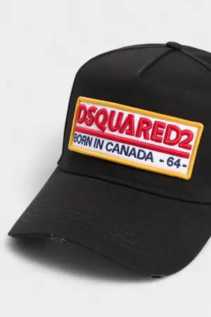 Dsquared2 Logo Patch Baseball Cap - Black