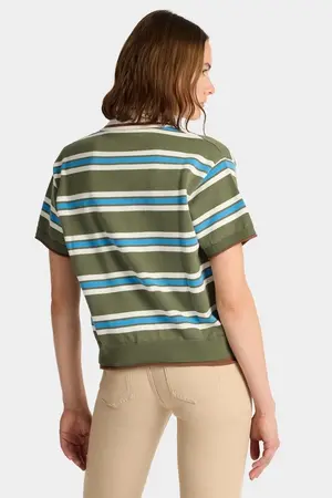 Dsquared2 Striped Knit Polo Shirt