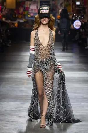 Dsquared2 Crystal Cage Gown Dress