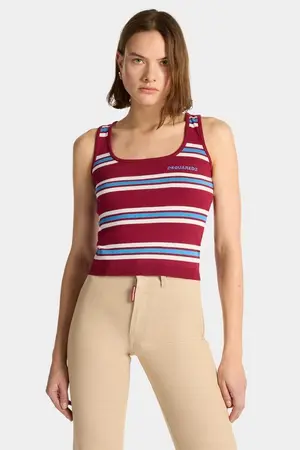 Dsquared2 Striped Knit Tank Top