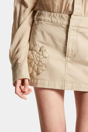 Dsquared2 Blossom Patch Shirt Dress