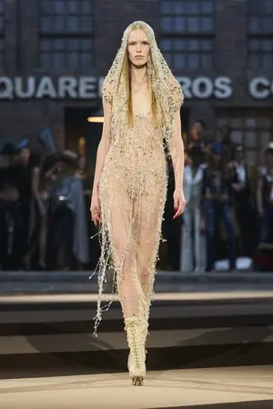 Dsquared2 Embellished Tasseled Maxi Gown