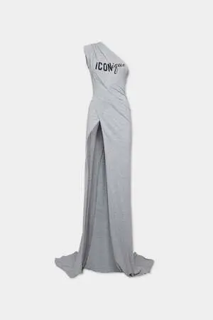 Dsquared2 Iconique One Shoulder Dress - Grey