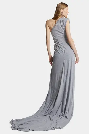 Dsquared2 One-shoulder Maxi Dress With Slit