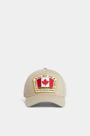 Dsquared2 Dsquared2 Embroidered Canadian Flag Baseball Cap Black