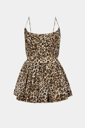 Dsquared2 Wild2 Print Silky Mini Dress