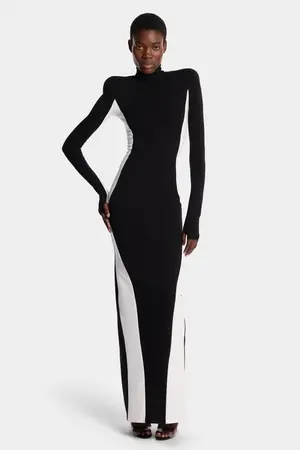 Dsquared2 Long Sleeve Jersey Maxi Dress