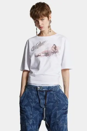 Dsquared2 X Vaquera Cropped Graphic T-shirt