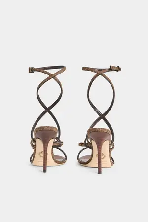 Dsquared2 Heeled Sandals With Bow Detail - Brown