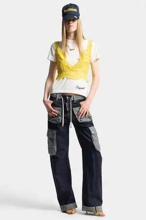 Dsquared2 Dark Wash Loose Twist Jeans