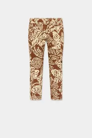 Dsquared2 Rebel Hibiscus Printed Trousers - Black