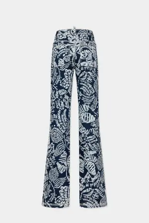 Dsquared2 Dark Flower Wash Dalma Jeans - Blue
