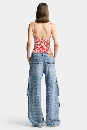 Dsquared2 Monogram Cargo Jeans