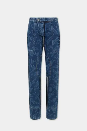 Dsquared2 Vaquera X Statue Of Liberty Cargo Laser Wash Pant - Blue