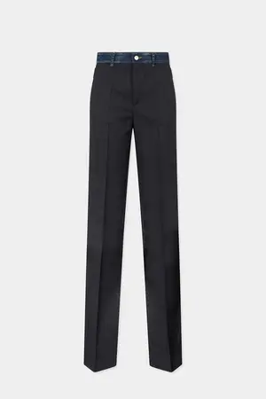 Dsquared2 Dark Rebel Rider Wash Hybrid Tailored Loose Pants - Fantasy