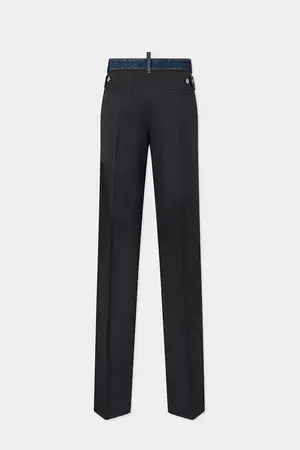 Dsquared2 Dark Rebel Rider Wash Hybrid Tailored Loose Pants