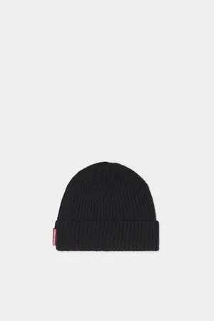 Dsquared2 Ribbed Knit Beanie And Gloves Set