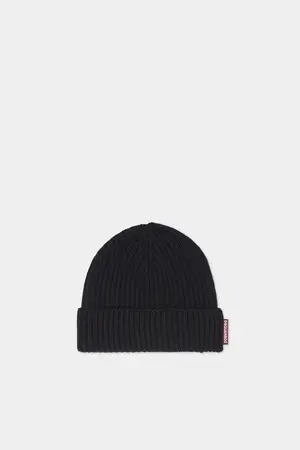 Dsquared2 Ribbed Knit Beanie And Gloves Set