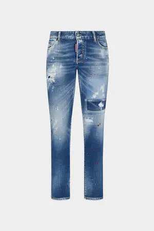 Dsquared2 Medium Wash Skinny Fit Jeans - Blue