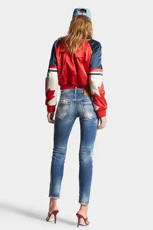 Dsquared2 Medium Wash Skinny Fit Jeans - Blue
