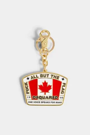 Dsquared2 Canadian Flag Key Ring - Gold