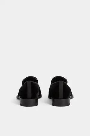 Dsquared2 Velvet Loafers With Grosgrain Ribbon Detail