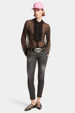 Dsquared2 Medium Waist Skinny Jeans - Black